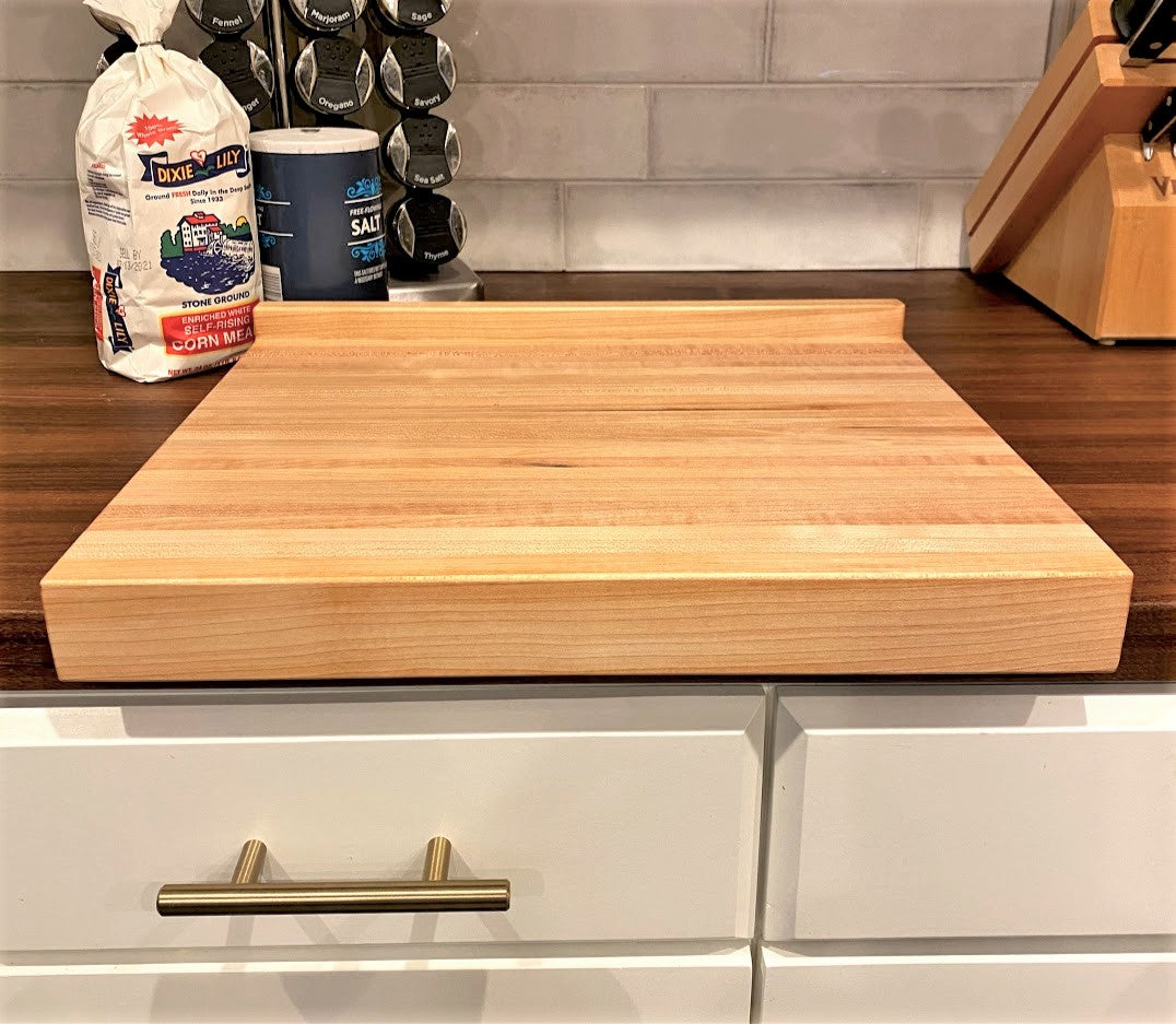 Maple Pastry Board, Bread Dough Board with Double Countertop Notch ...