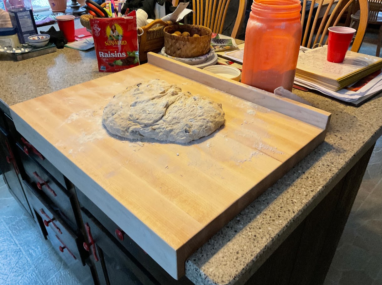 Maple Pastry Board, Bread Dough Board with Double Countertop Notch ...